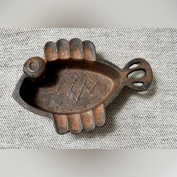 Vintage | Accents | Vintage Cast Iron Fish Ashtray Or Mold Retro Mcm ...